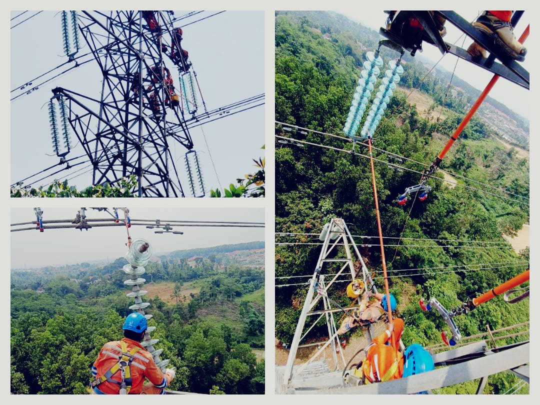 PLN Sigap Ganti Isolator Flashover SUTT 150 KV Saketi di Rangkas ...
